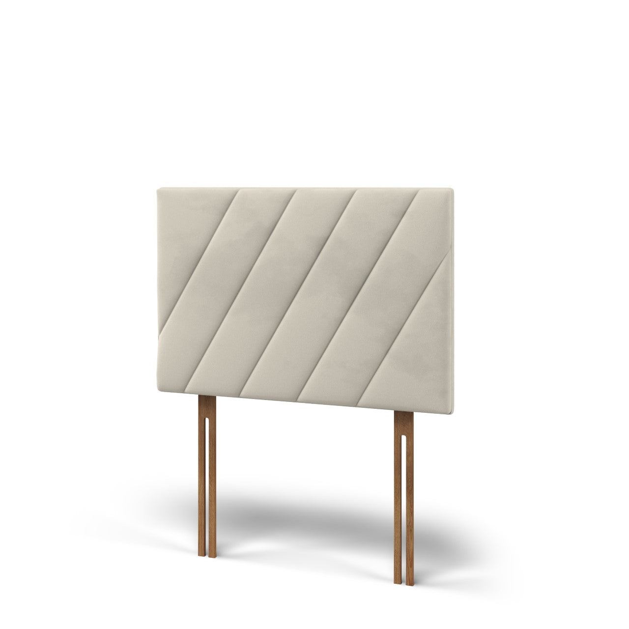 Diagonal Panels Children's Fabric Upholstered Low Kids Headboard