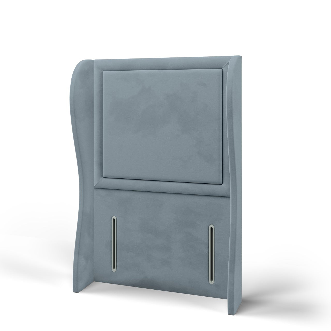Plain Border Children's Fabric Upholstered Middle Curve Wing Kids Head